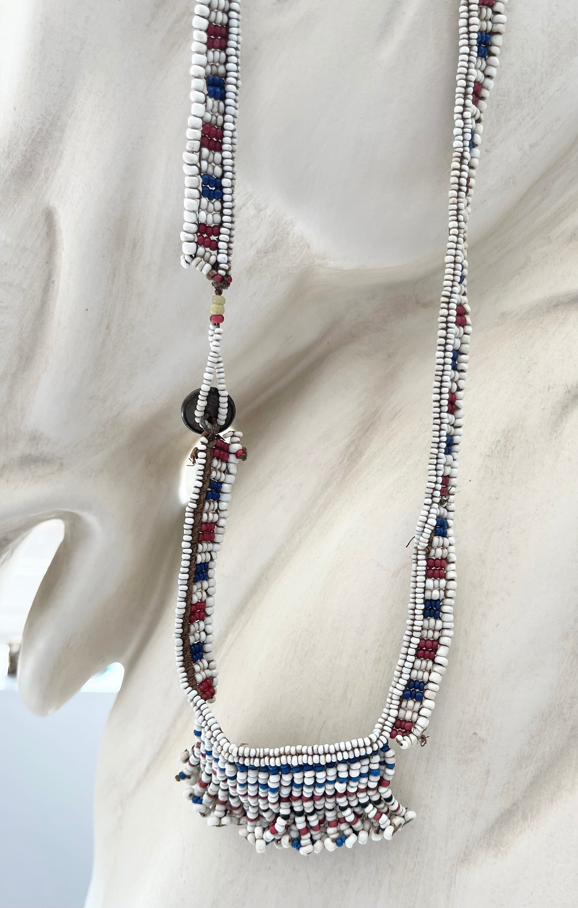 Vintage African Swazi Beaded Necklace, Unisex - Etsy