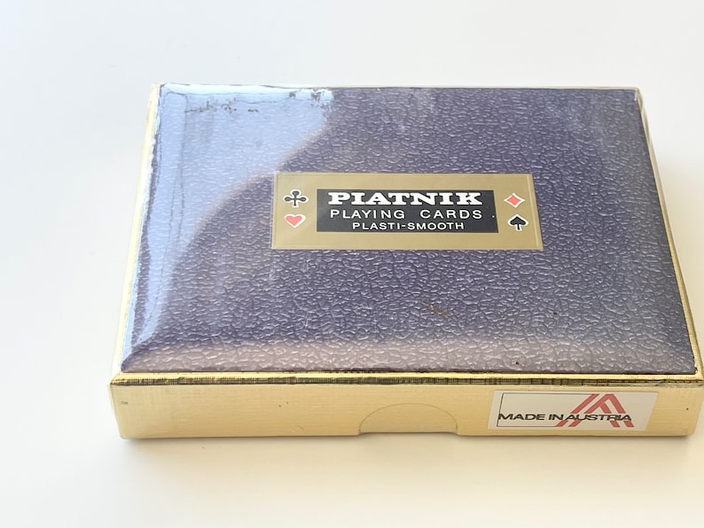 Vintage Piatnik Playing Cards Double Deck Playing Cards SEALED - Etsy