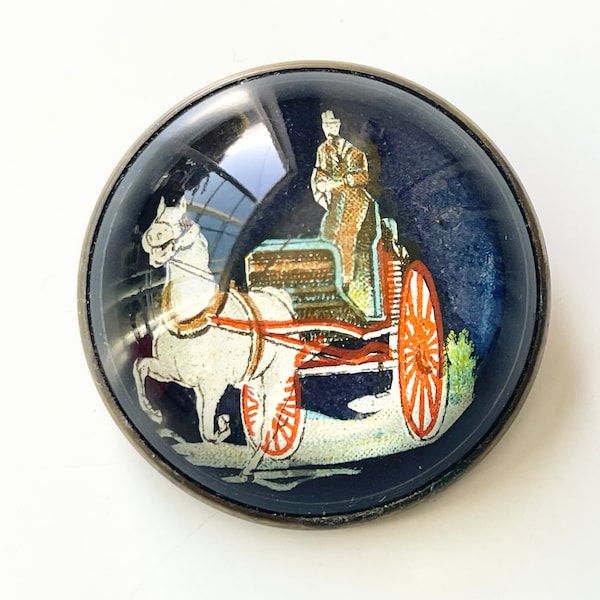 Horse and Carriage Pin - Etsy