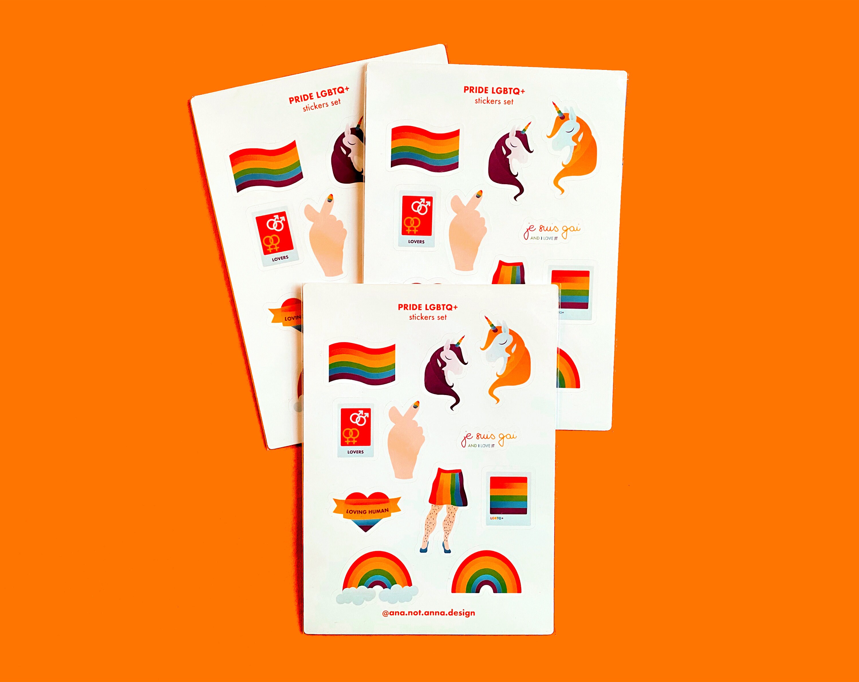 LGBTQ Unicorn Stickers Sheets for Pride Month - Etsy