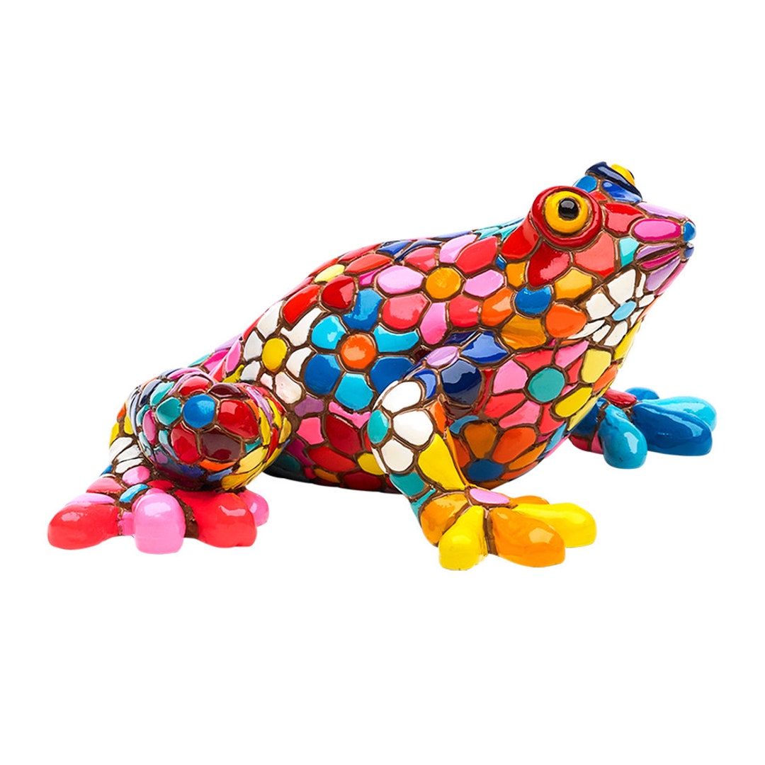 Frog 5” Decorative Sculpture Hand Painted. Barcino Flowers - Etsy