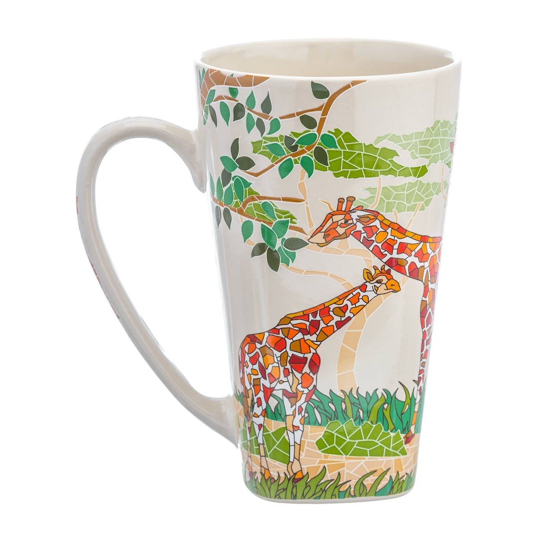 Giraffe Coffee Mug Tall 16 Ounces. Barcino Designs. - Etsy