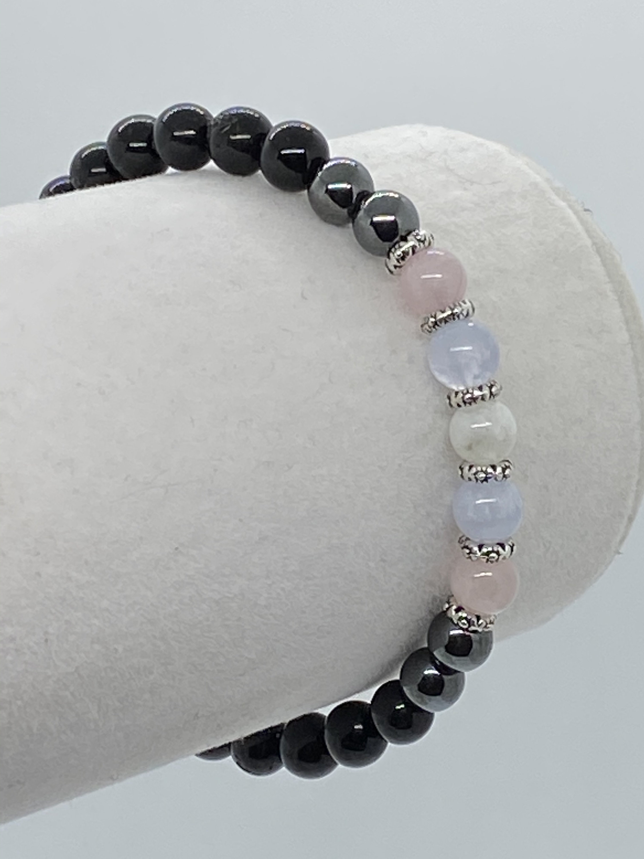 Black Tourmaline Hematite Rose Quartz Moonstone Blue Lace | Etsy
