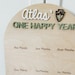 One Happy Camper First Year Birthday Board | One Happy Year Milestone ...