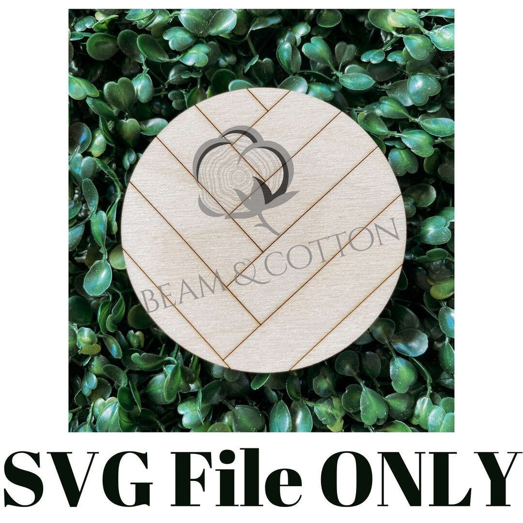 Round Herringbone Pattern SVG, Wooden Round With Pattern SVG, Cheveron ...