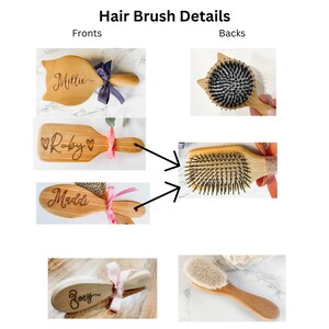 Personalized Wooden Hair Brush With Name | Personalized Hair Brush ...