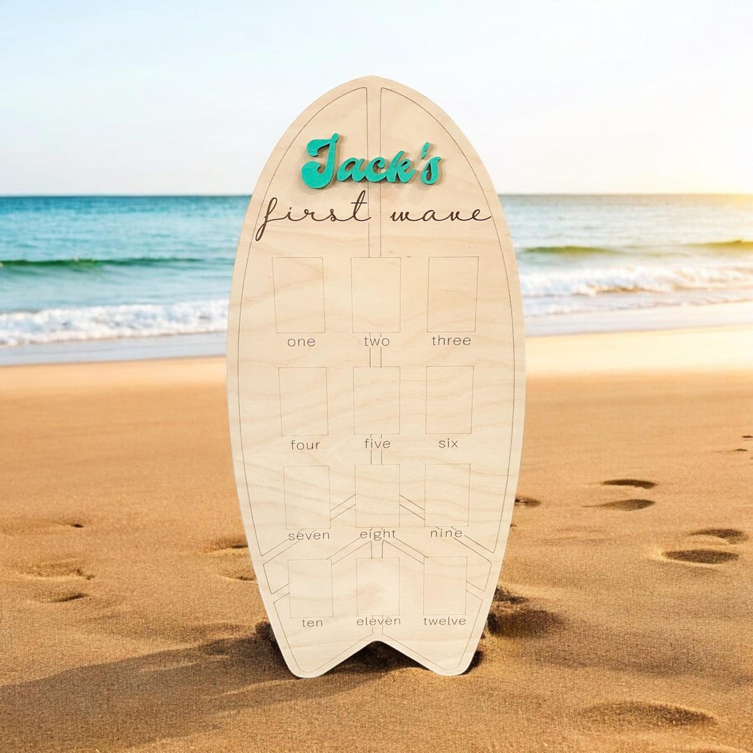 One Year of Photo Surf Board Baby's First Year Sign the Big One Party ...