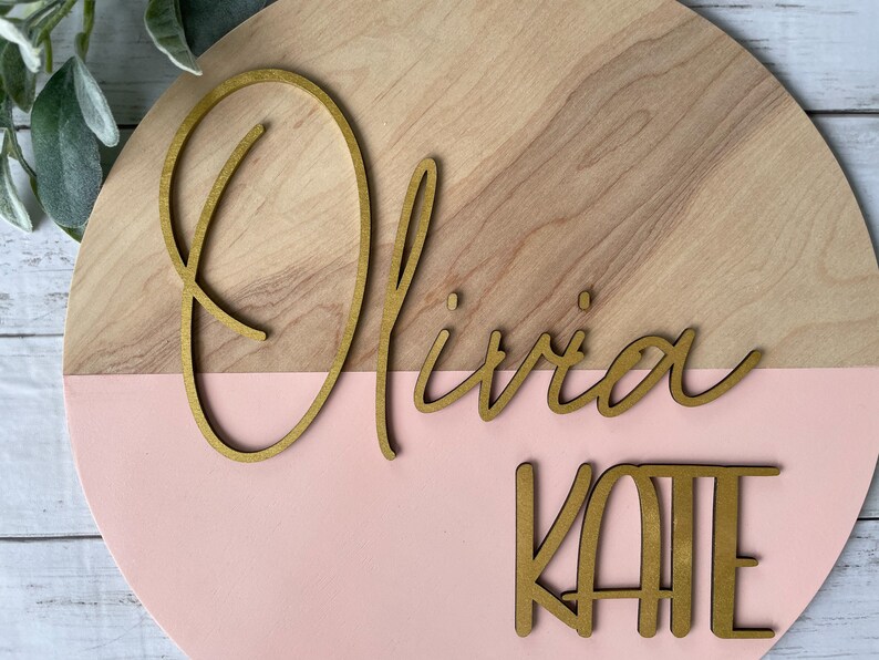Girl Name Sign Wooden Name Sign Nursery Name Sign Baby Name - Etsy