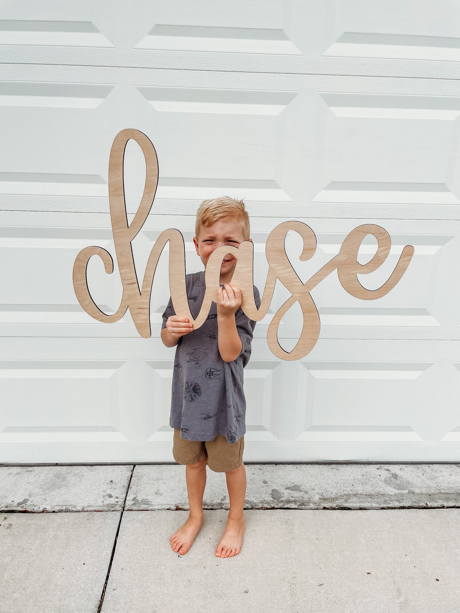 Free Standing Custom Name Sign First & Middle Name - Etsy