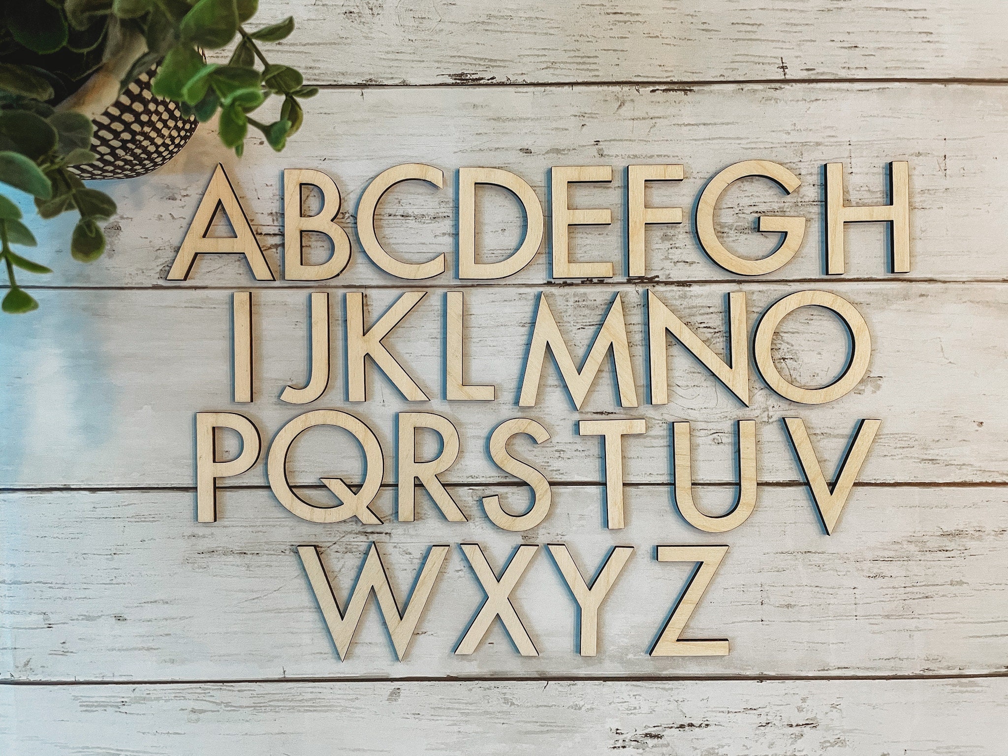 Wood Montessori Alphabet Set Handmade Wood Letters Wood - Etsy