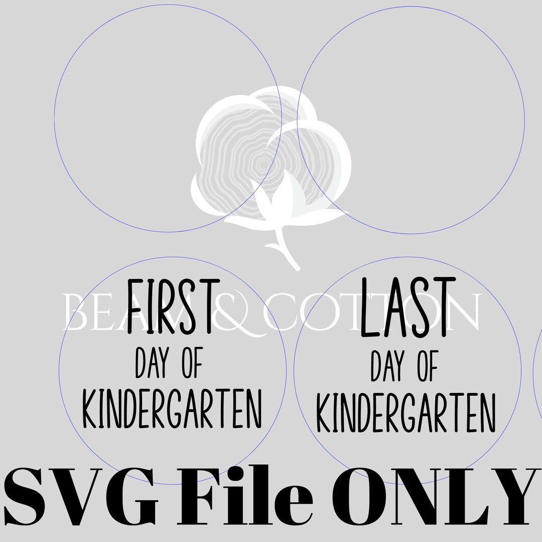 Custom First Day of School Sign SVG File Bundle, Back to School Sign ...