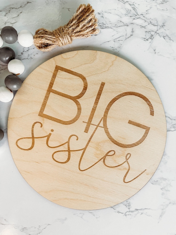 Big Sister Announcement Big Sister Sign Big Sister - Etsy