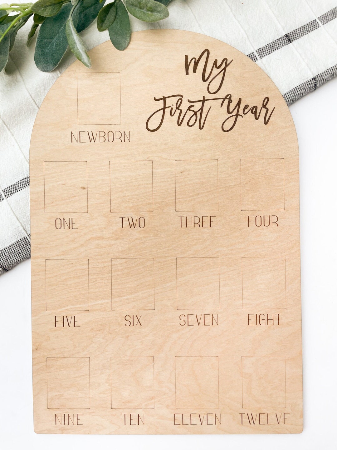 One Year of Board | One Year of Photo Board | Baby One Year Milestone ...