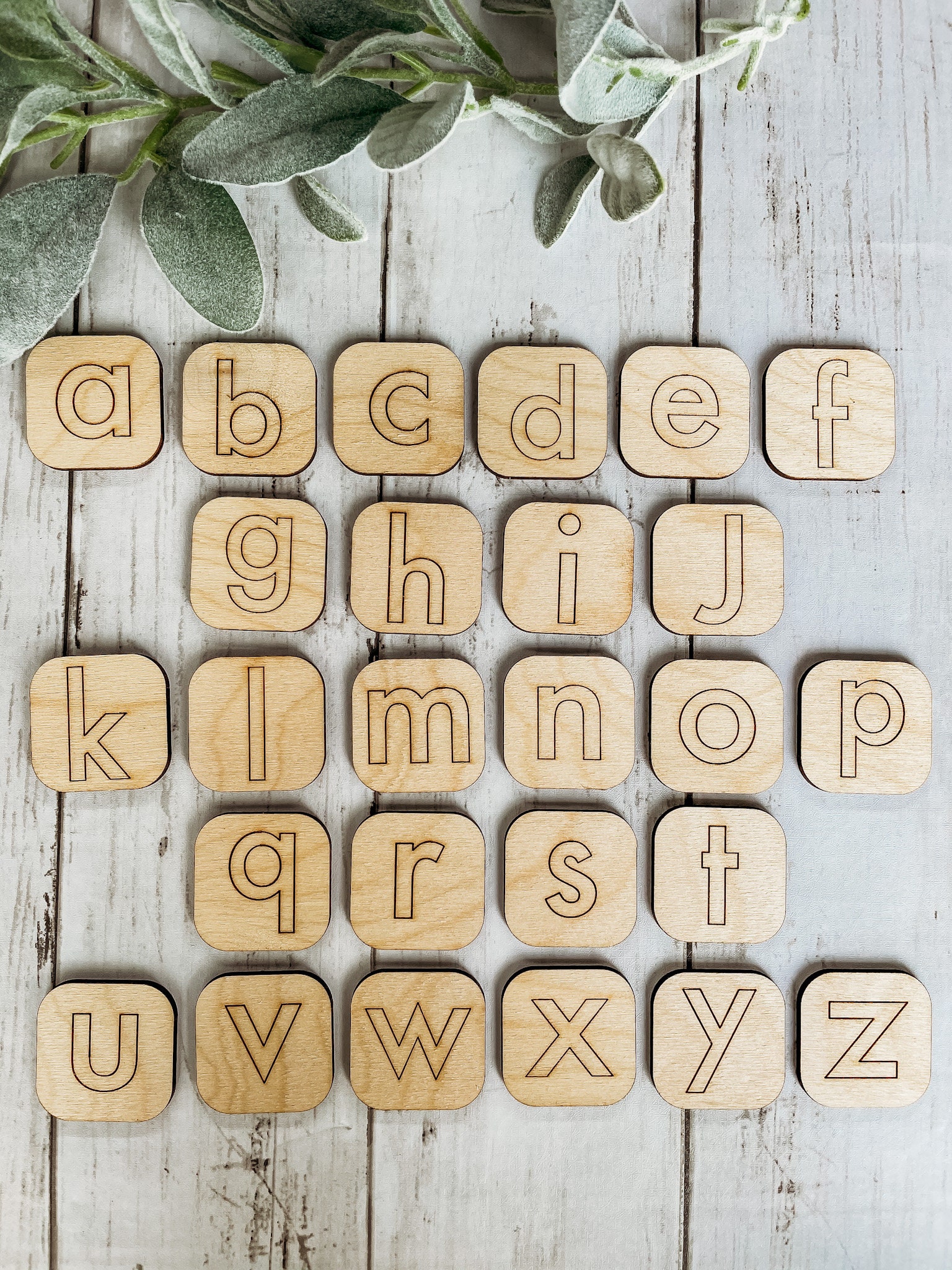 Wood Montessori Alphabet Set Handmade Wood Letters Wood - Etsy