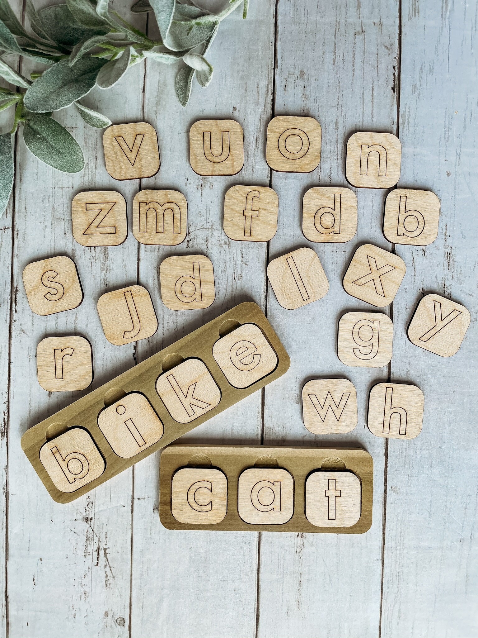 Wood Montessori Alphabet Set Handmade Wood Letters Wood - Etsy
