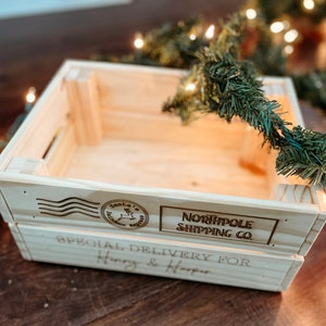 Wooden North Pole Express for Children Personalized Wooden Gift Box ...