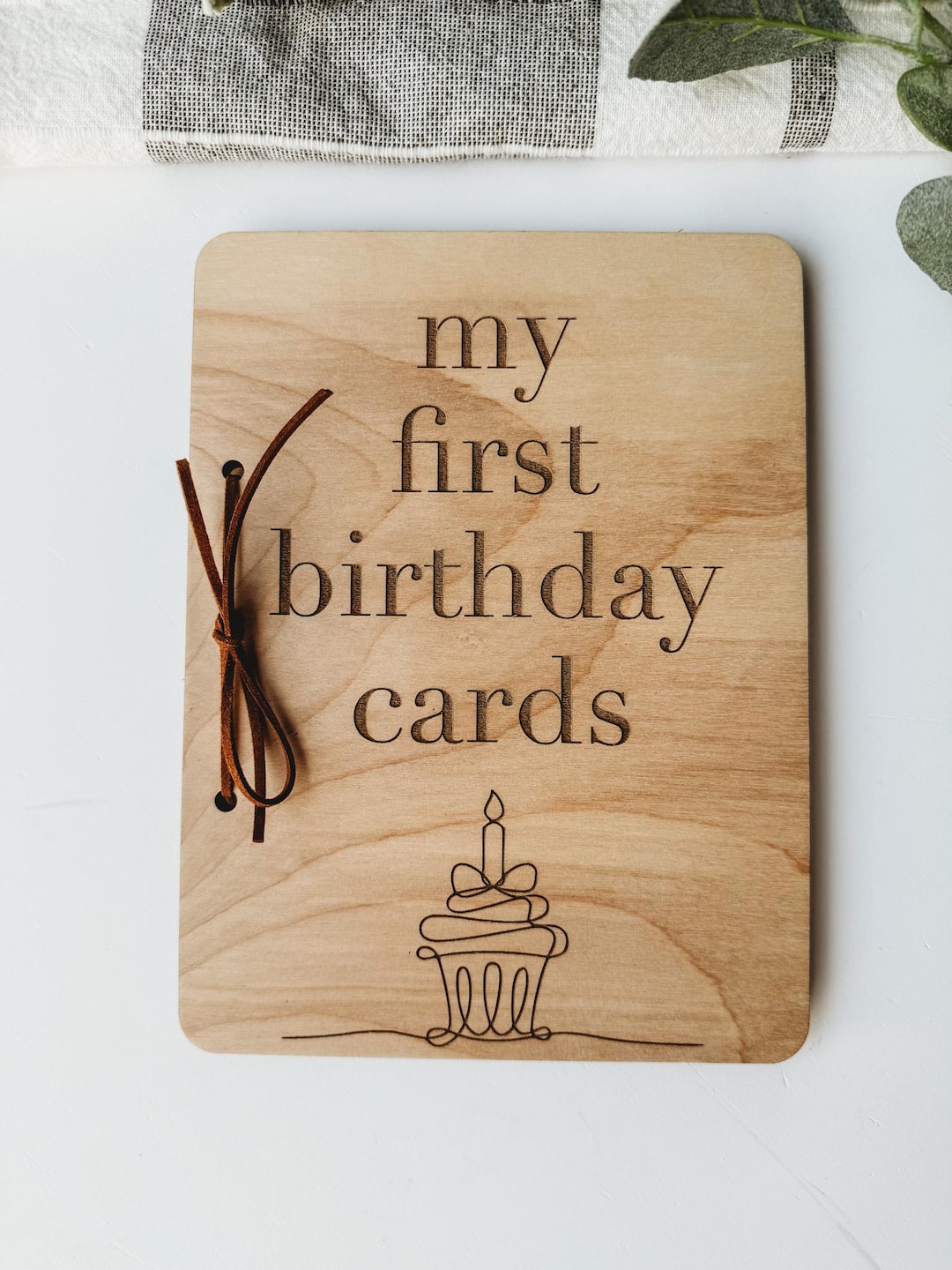Birthday Card Keeper, Birthday Card Book, Personalized Birthday Card ...