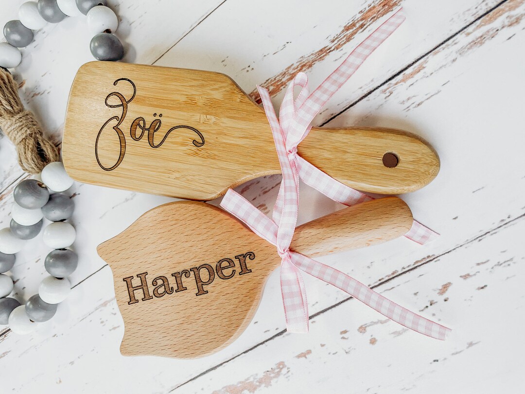 Personalized Wooden Hair Brush With Name | Personalized Hair Brush ...