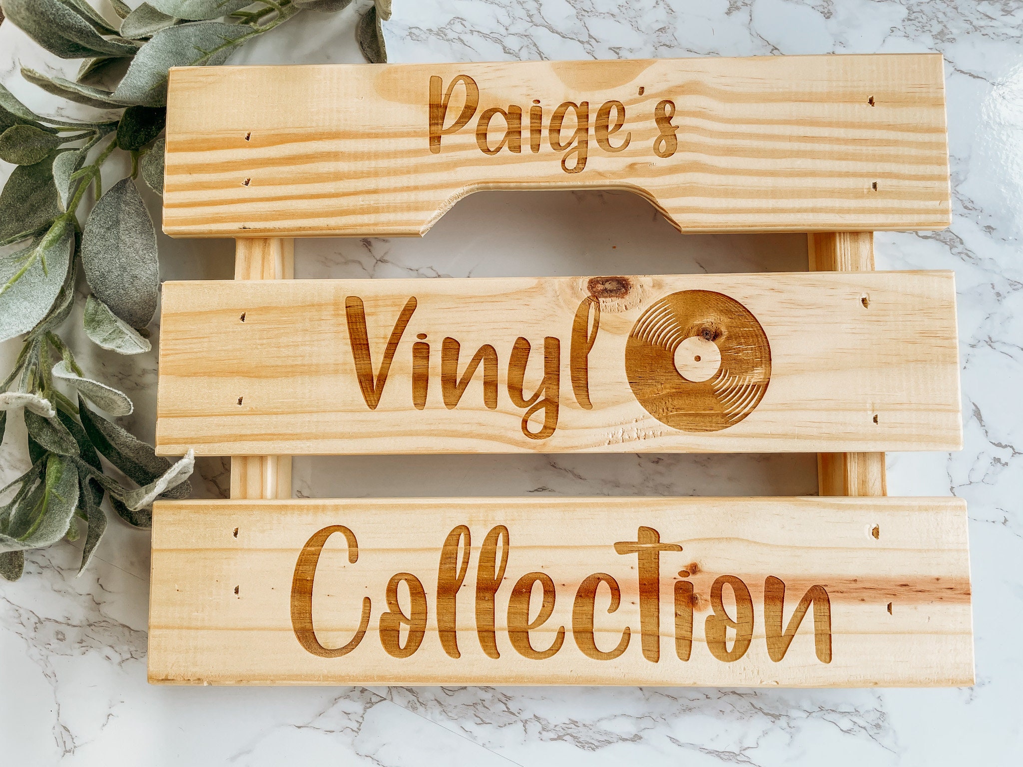 Personalized Crate for Vinyl Records Vinyl Record Container - Etsy