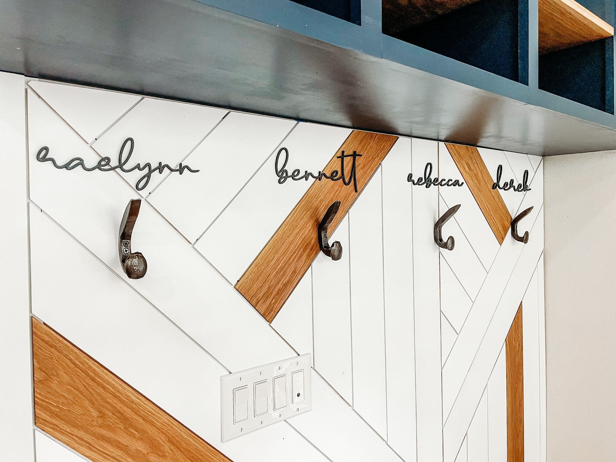 Rebecca Chevron Letters