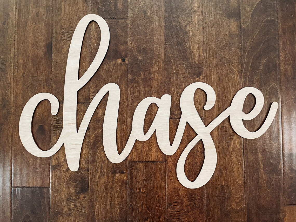 Free Standing Custom Name Sign First & Middle Name - Etsy