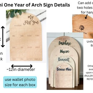 My First Year Bundle Set | Monthly Baby Photo Prop Signs & First ...