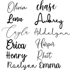 Free Standing Custom Name Sign, First & Middle Name Personalized Name ...