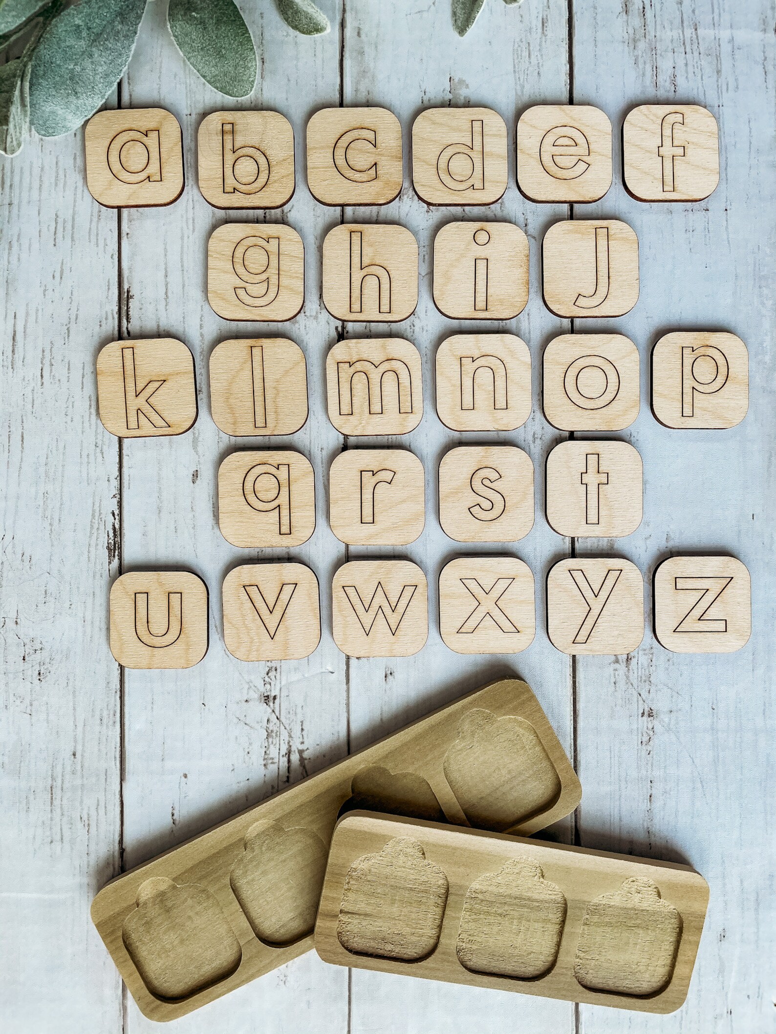 Wood Montessori Alphabet Set Handmade Wood Letters Wood - Etsy