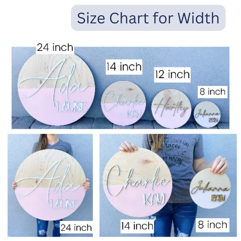 Custom Round Name Sign - Etsy