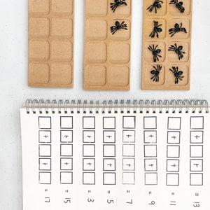 Wooden Ten Frame, Math Board, 10 Frame, Montessori Materials ...