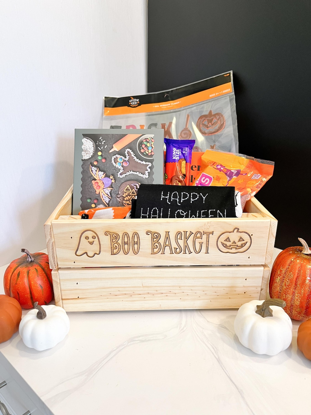 Boo Basket Wooden Crate, Halloween Crate, Halloween Box, You've Been ...