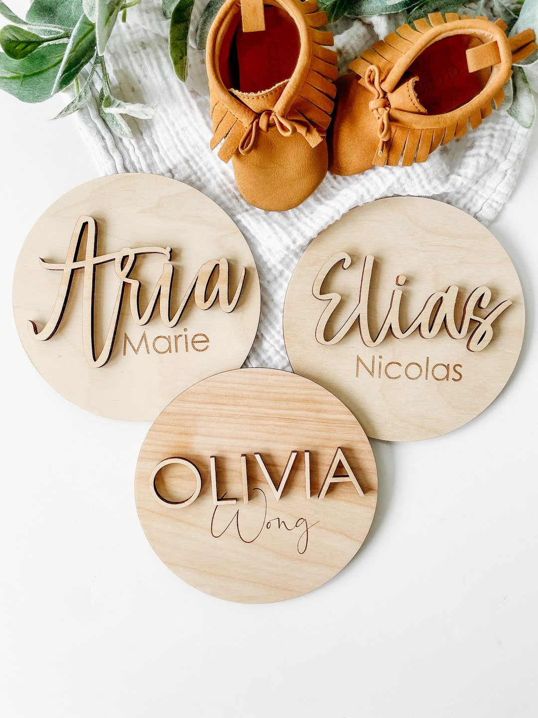 Baby Announcement Sign, Newborn Announcement Sign, Baby Name Footprint ...