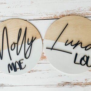 Custom Name Sign First & Middle Name. Personalized Name Sign - Etsy