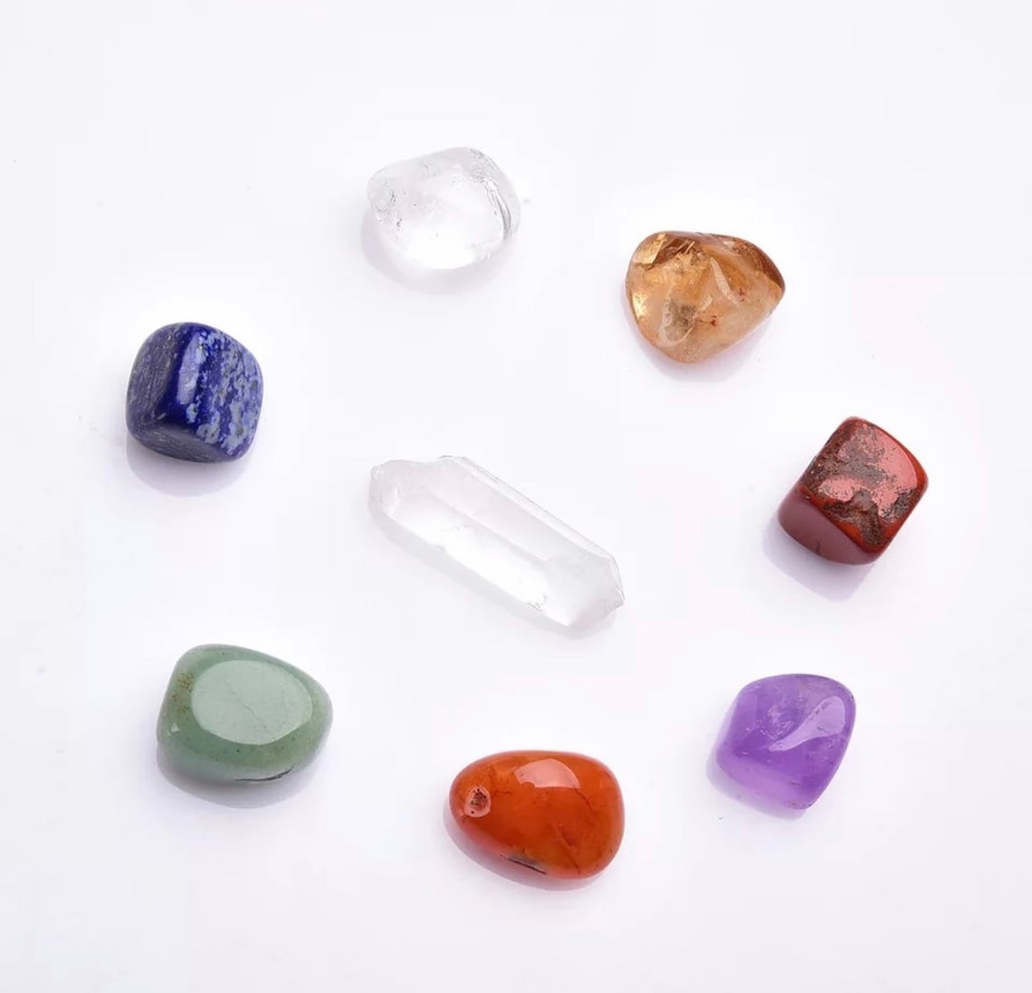 7pc Natural Irregular Chakela Stone Set 7 Colors Yoga Energy | Etsy