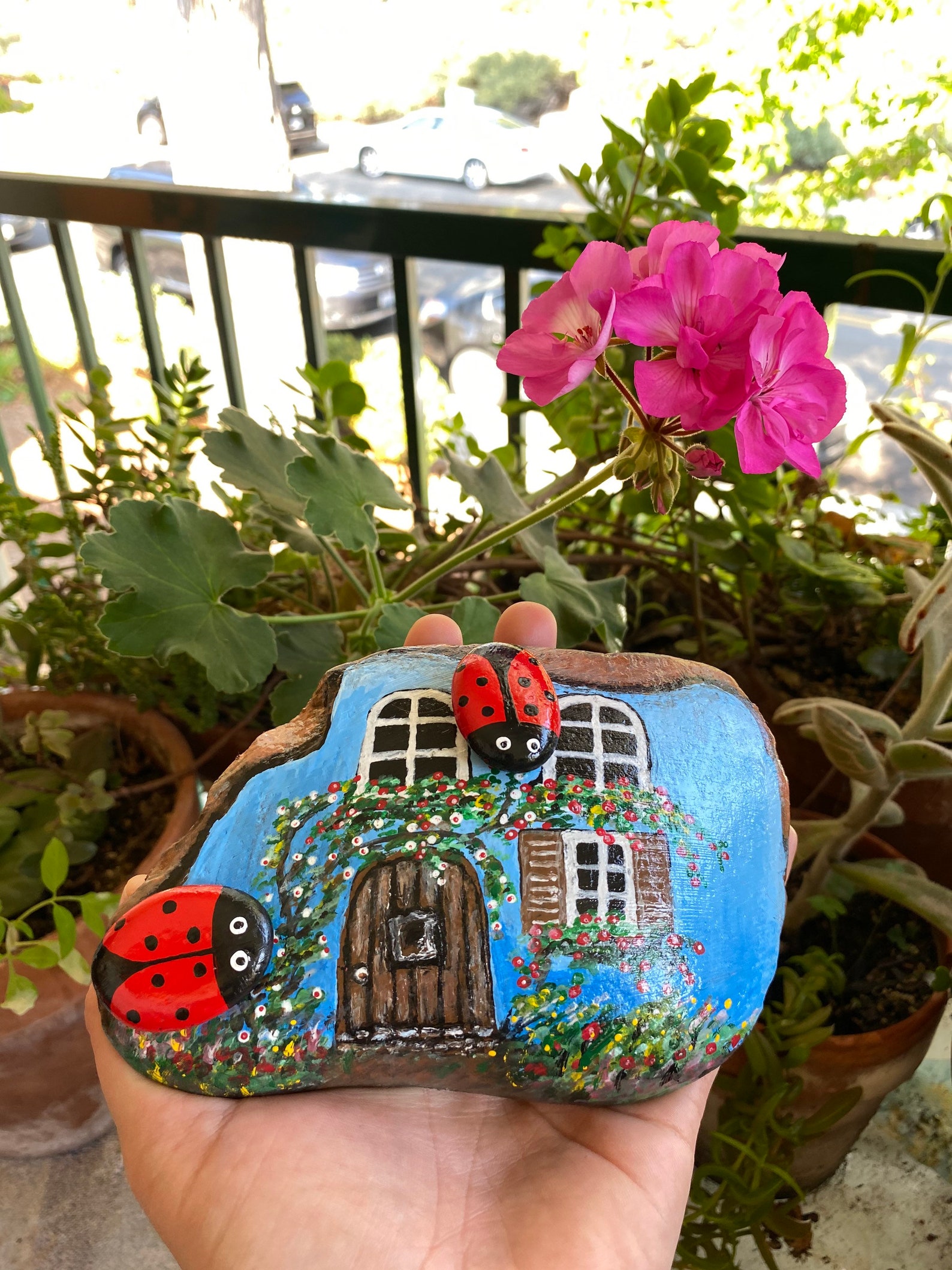 Joy Hand Painted Rock - Etsy