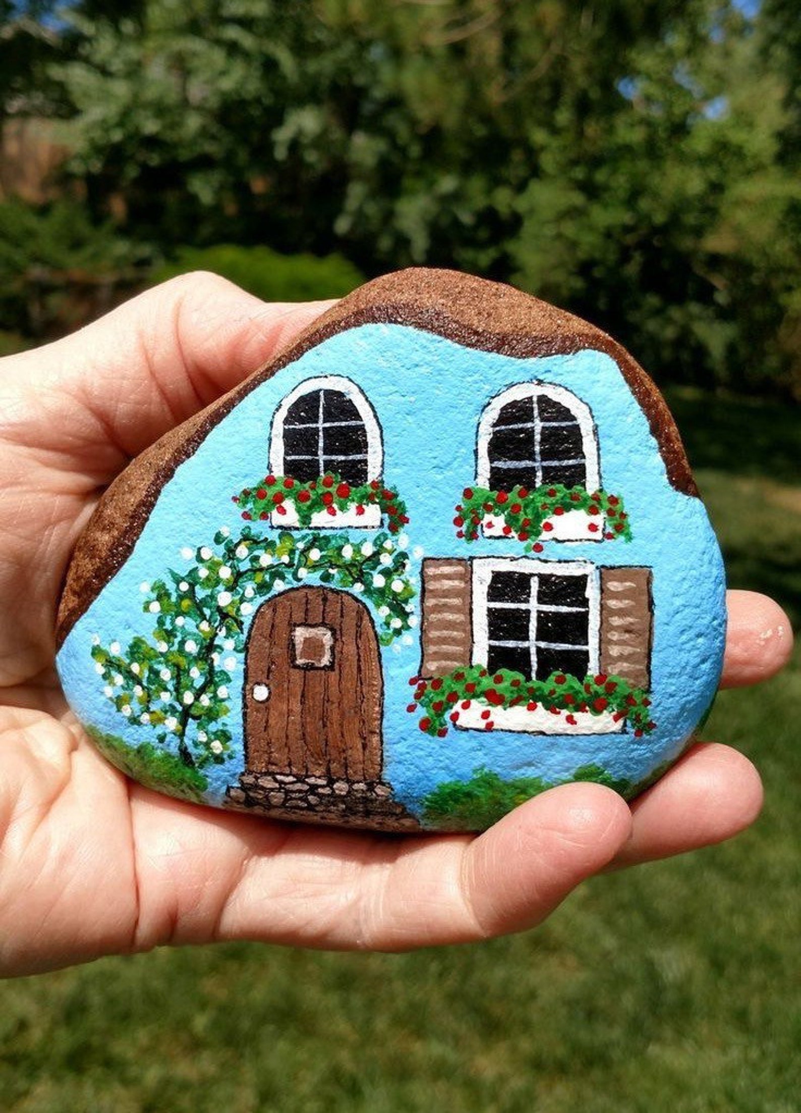 Joy Hand Painted Rock - Etsy