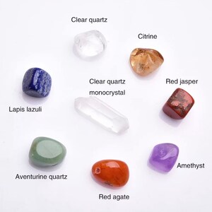 7pc Natural Irregular Chakela Stone Set 7 Colors Yoga Energy Art Rock ...