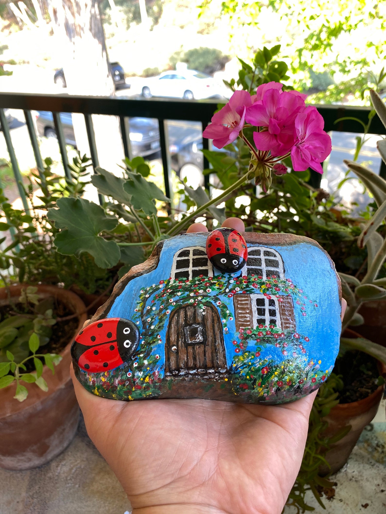 Joy Hand Painted Rock - Etsy