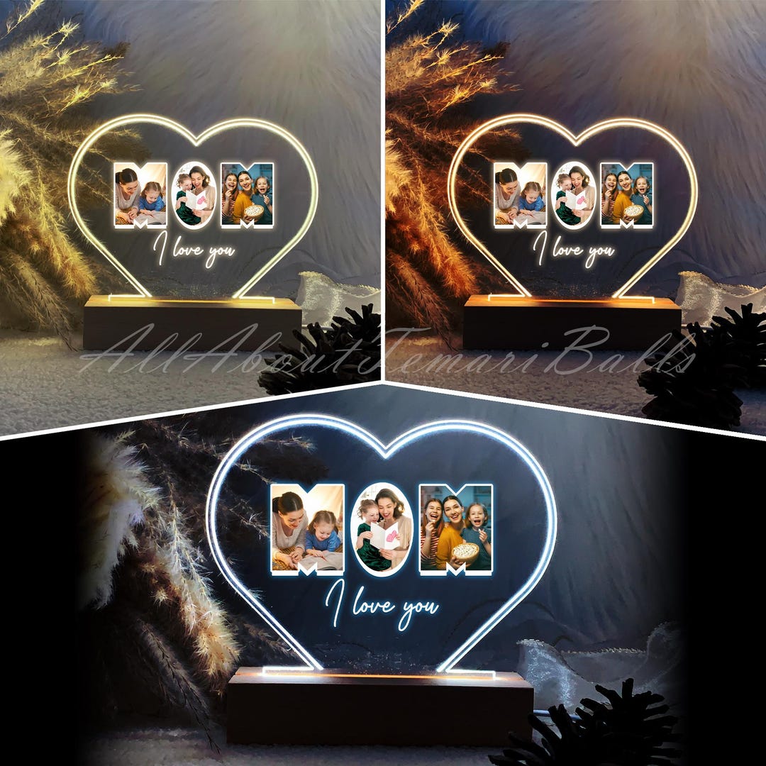 Custom Photo Night Light, Family Photo College Light Lamp, Custom ...