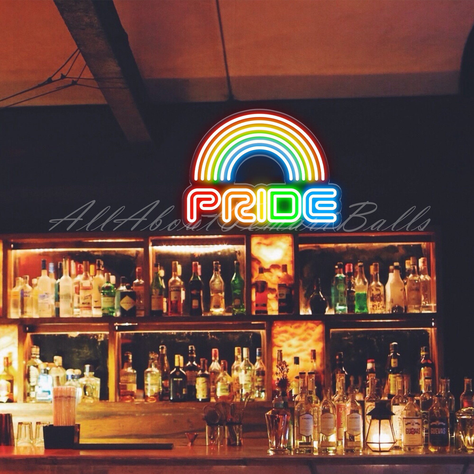 Custom Pride Neon Sign Gay Bar Neon Sign Personalized LGBT - Etsy