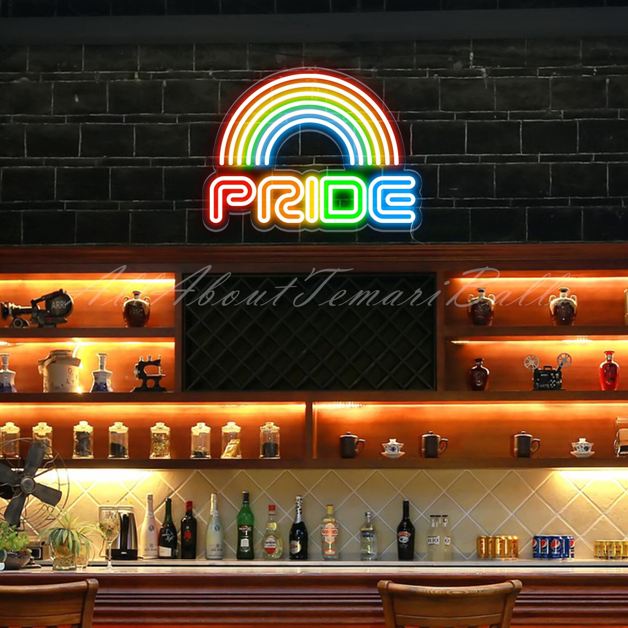 Custom Pride Neon Sign Gay Bar Neon Sign Personalized LGBT - Etsy