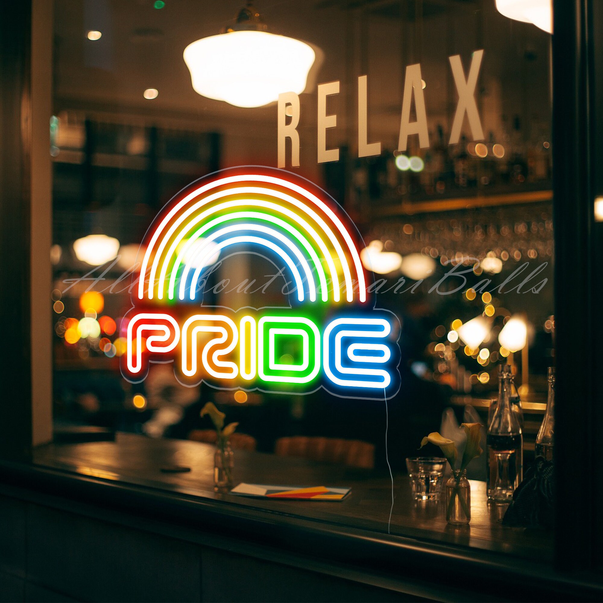 Custom Pride Neon Sign Gay Bar Neon Sign Personalized LGBT - Etsy