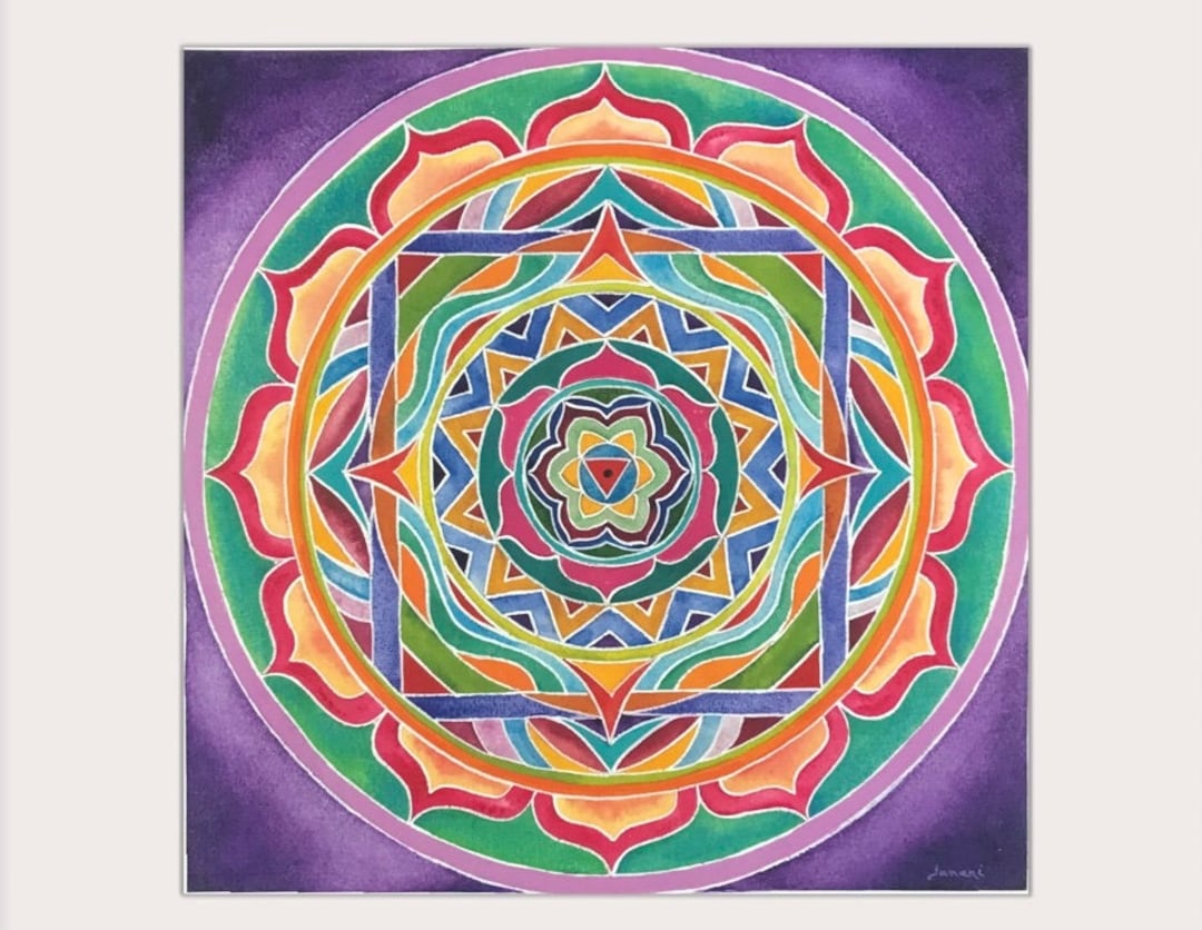 Shakti, Mandala Painting, Sacred Geometry - Etsy