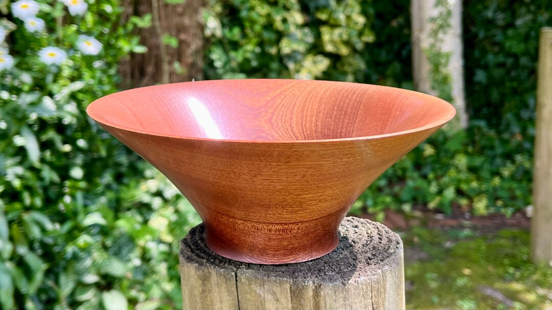 Sapele Hand Turned Bowl - Etsy