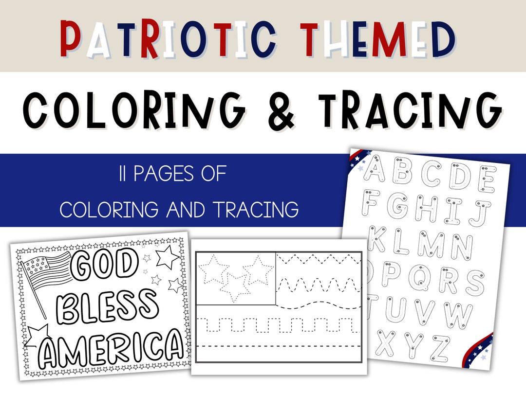 Patriotic Coloring Sheets - Classical Conversations Cycle 3 Tracing ...