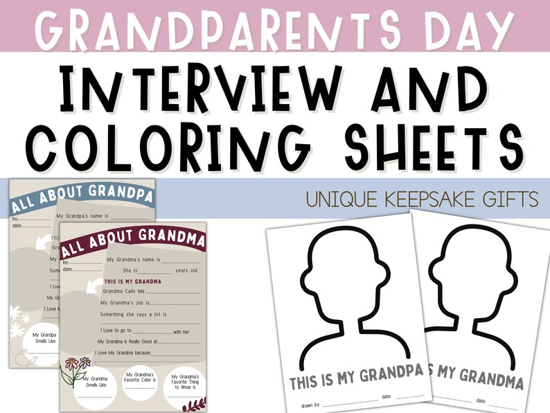 Grandparent's Day Easy Craft for Kids - Grandparent's Day Interview and ...