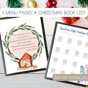 Christmas Morning Menu Nativity Morning Menu Morning Menu for Christmas ...