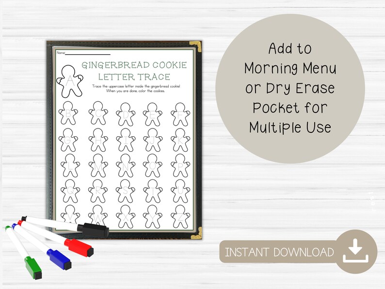 Christmas Preschool Letter Tracing Sheets - Christmas Worksheets for ...