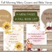 Fall Morning Menu Bundle - Homeschool Morning Menu Fall Themed ...