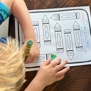 Color Recognition Preschool Worksheet Coloring Sheet for Learning ...